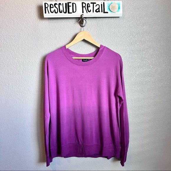 Splendid | Tops | Nwt Splendid Crewneck Hombre Top In Deep Orchid ...